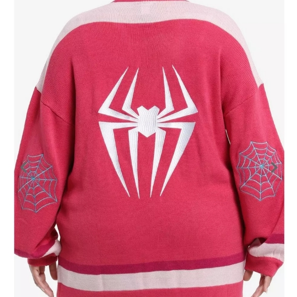 Her Universe | Sweaters | Her Universe Spidergwen Pink Cardigan Nwt X ...